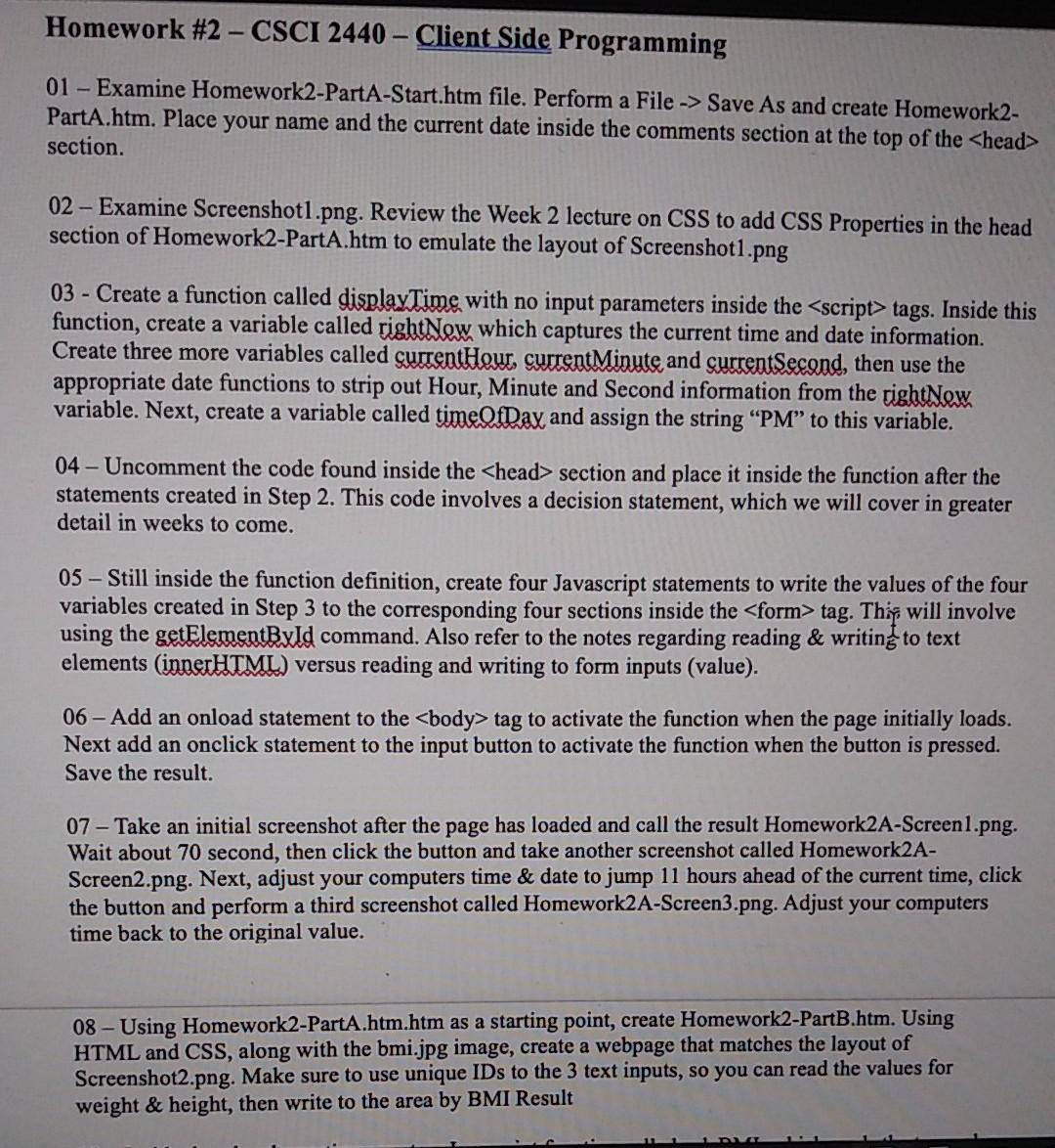 Solved D8 - Using Homework2-PartA.htm.htm as a starting | Chegg.com