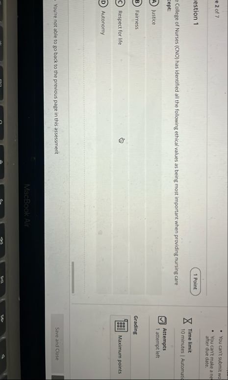 Solved e 2 ﻿of 7estion 1College of Nurses (CNO) ﻿has | Chegg.com