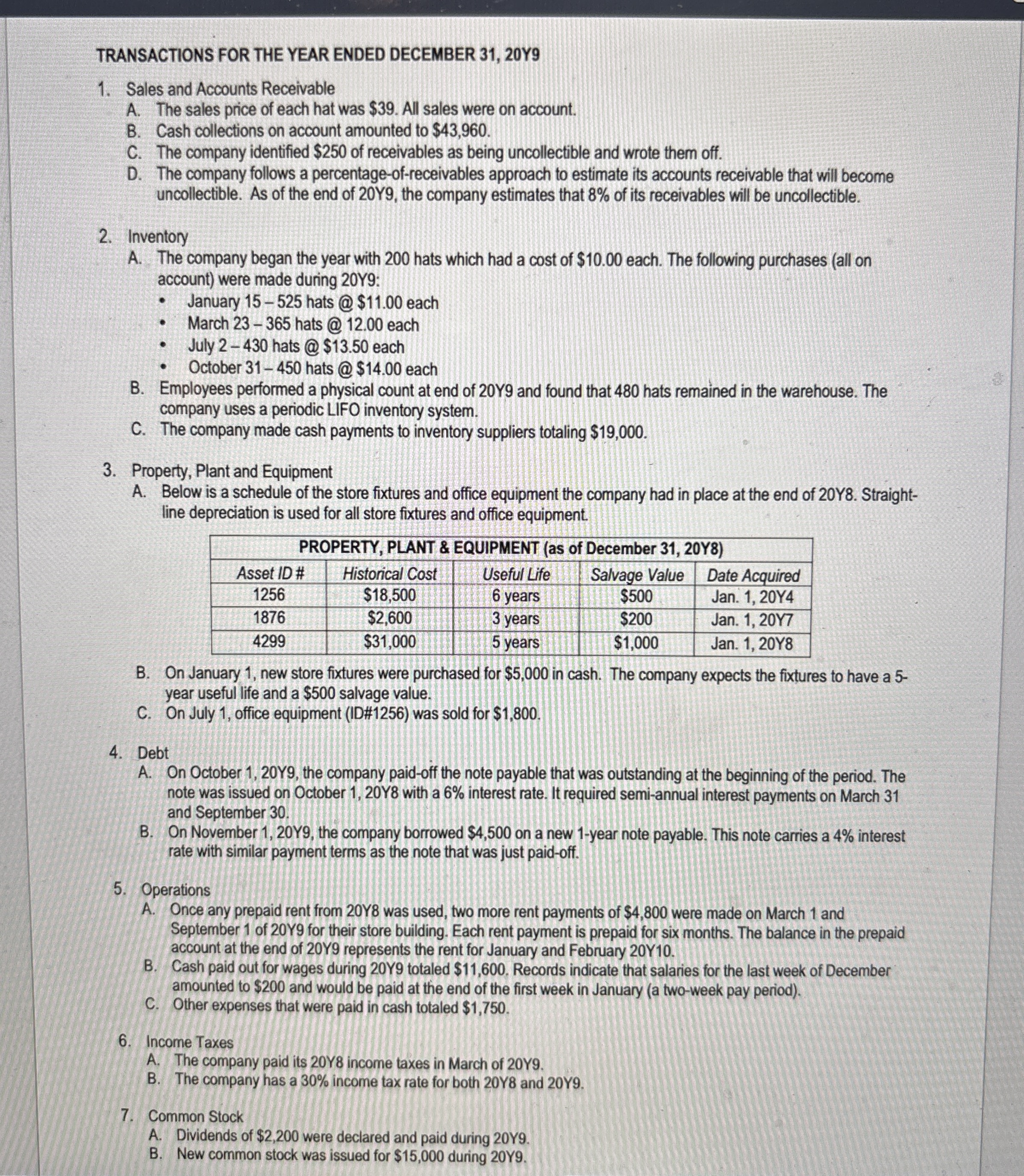 Solved Here are the transactions and the check figures are | Chegg.com