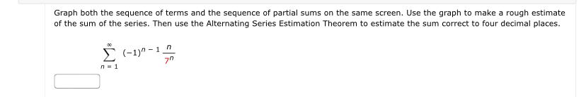 Solved Graph both the sequence of terms and the sequence of | Chegg.com