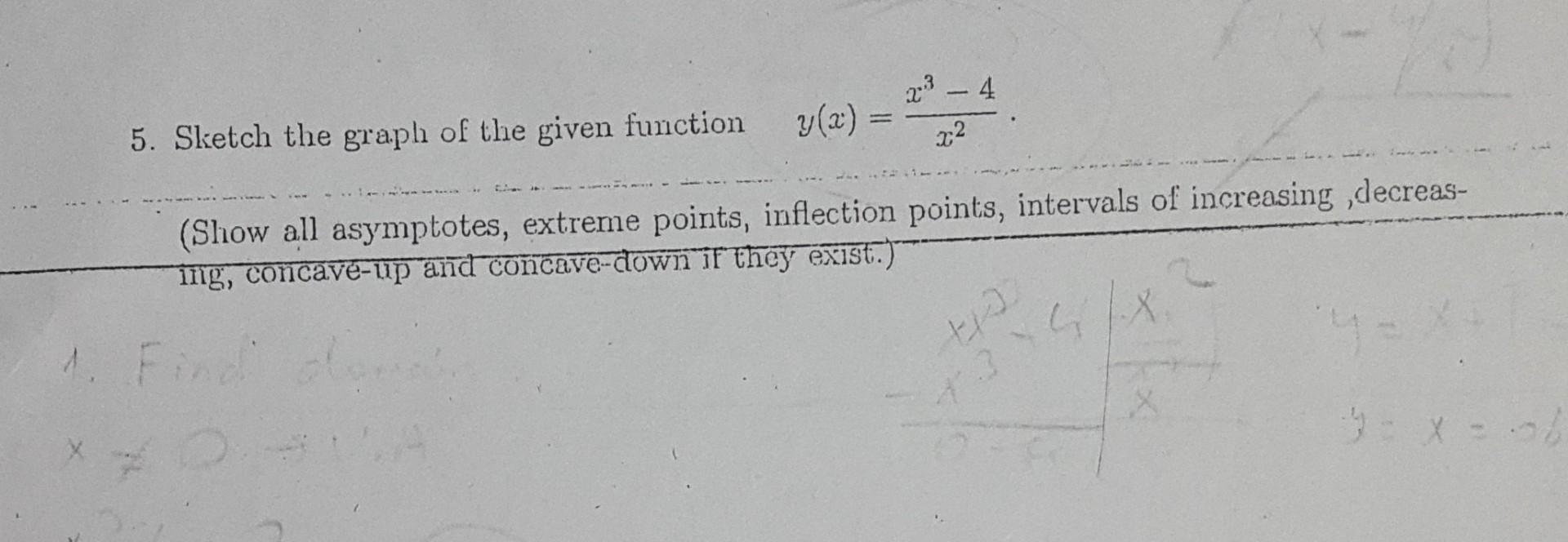 Solved 5. Sketch the graph of the given function | Chegg.com