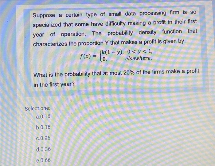 Solved Suppose a certain type of small data processing firm | Chegg.com
