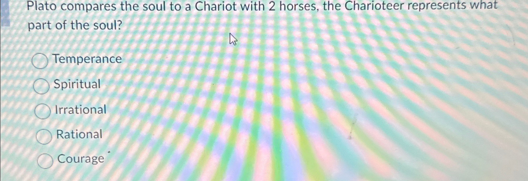 Solved Plato compares the soul to a Chariot with 2 ﻿horses, | Chegg.com