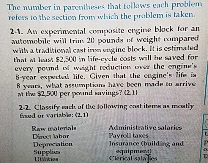 Solved The number in parentheses that follows each problem | Chegg.com