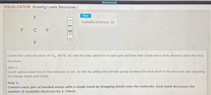 Solved Create the Lewis structure of CF 4 . NOTE: do only | Chegg.com