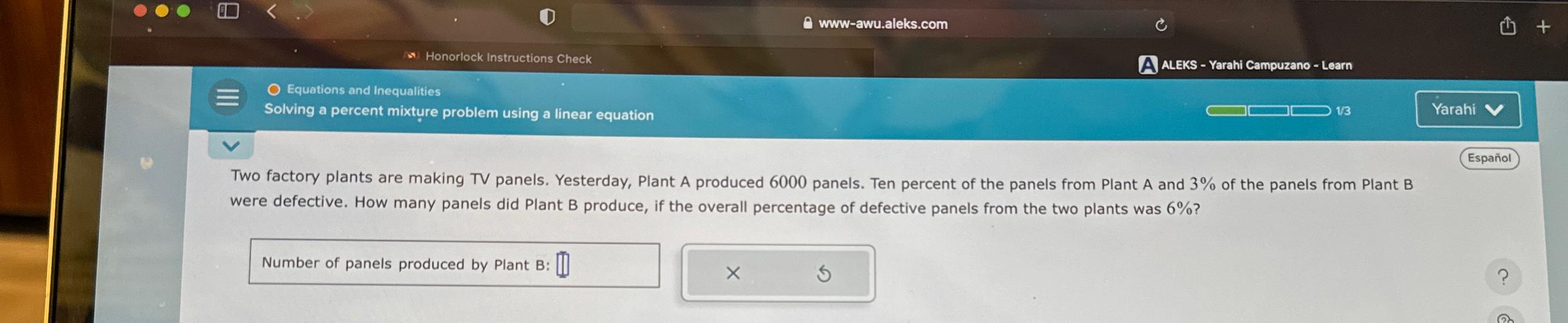 Solved Equations and InequalitiesSolving a percent mixture | Chegg.com Solved Equations and InequalitiesSolving a percent mixture | Chegg.com