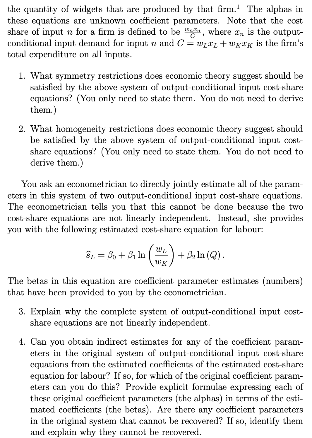 Solved You want to explore the output-conditional input | Chegg.com