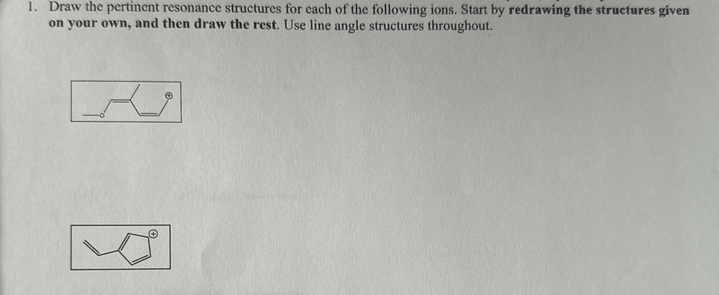 Solved Draw the pertinent resonance structures for each of | Chegg.com