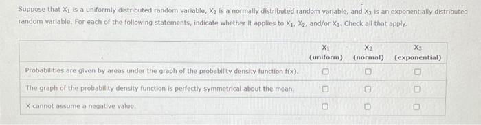 Solved Suppose that Xi is a uniformly distributed random | Chegg.com