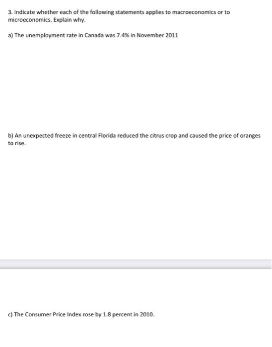 Solved Indicate whether each of the following statements | Chegg.com