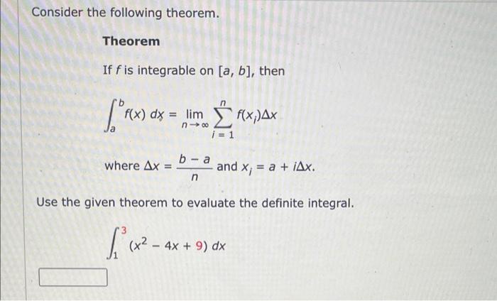 Solved Consider the following theorem. Theorem If f is | Chegg.com
