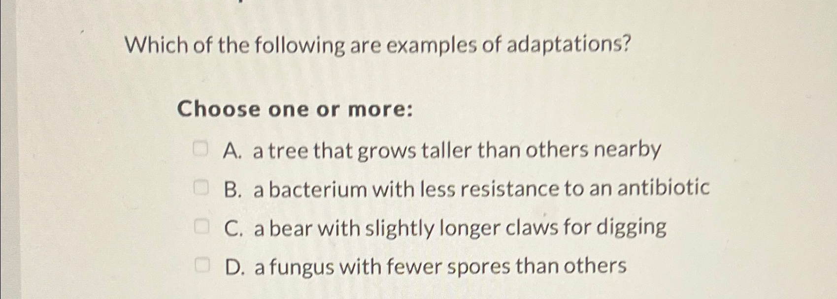 Solved Which of the following are examples of | Chegg.com