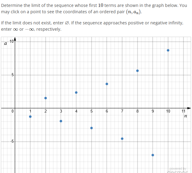 Solved by an EXPERT Determine the limit of the sequence whose first 10 | Chegg.com