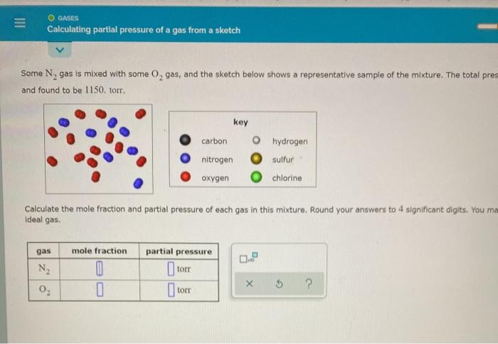 Solved GASES Calculating partial pressure of a gas from a | Chegg.com