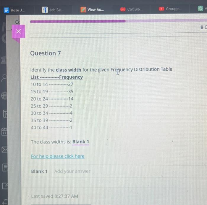 Solved Question 7 ----------27 -35 -2 Identify the class | Chegg.com