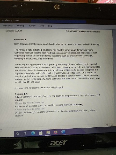 tan cami) - Word References Mailings Review View Help | Chegg.com