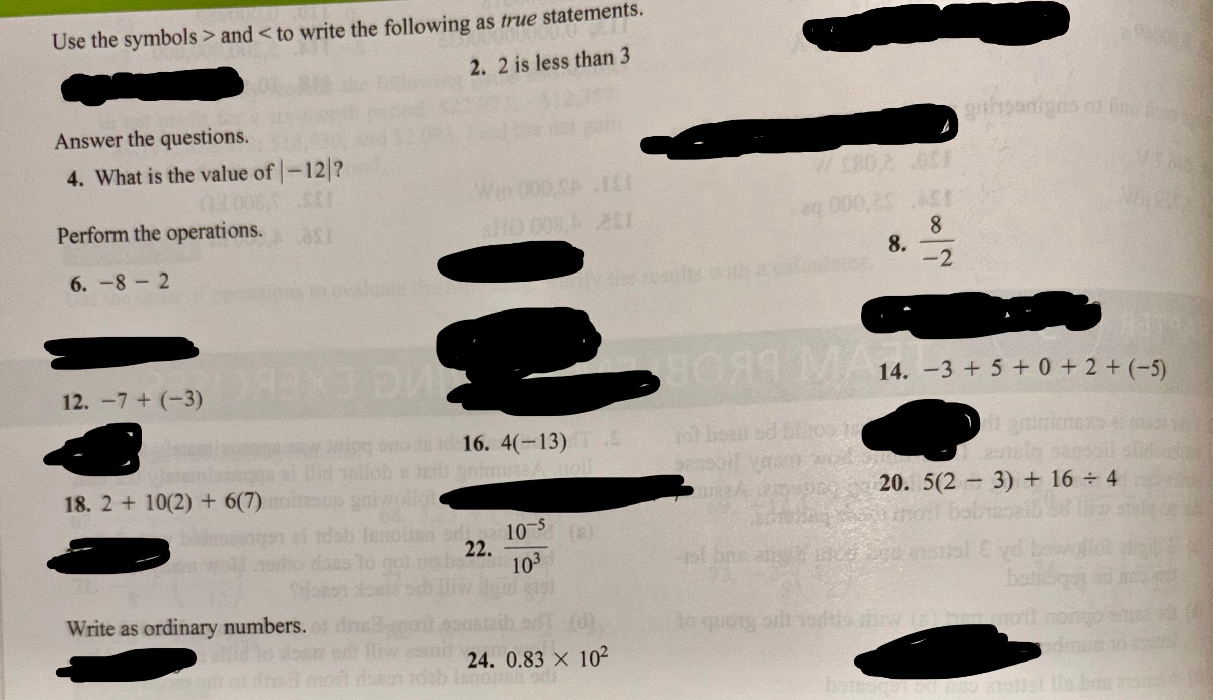 Solved Please show all work necessary. | Chegg.com