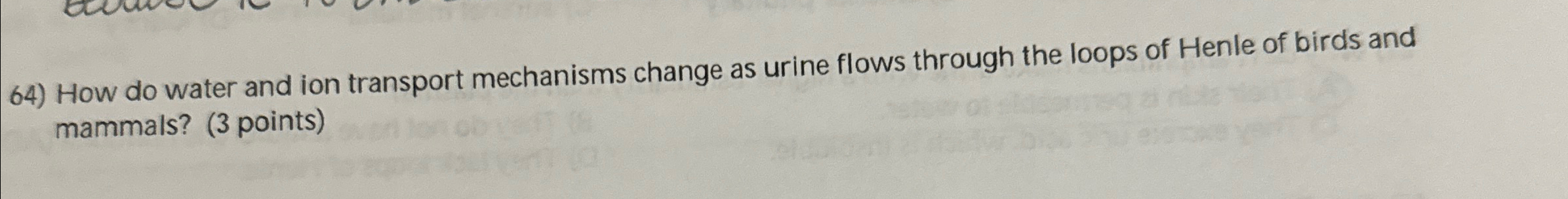 Solved How do water and ion transport mechanisms change as | Chegg.com Solved How do water and ion transport mechanisms change as | Chegg.com