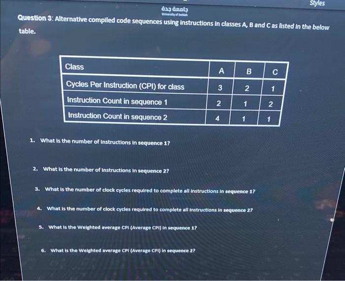 Solved Question 3: Alternative compiled code sequences using | Chegg.com