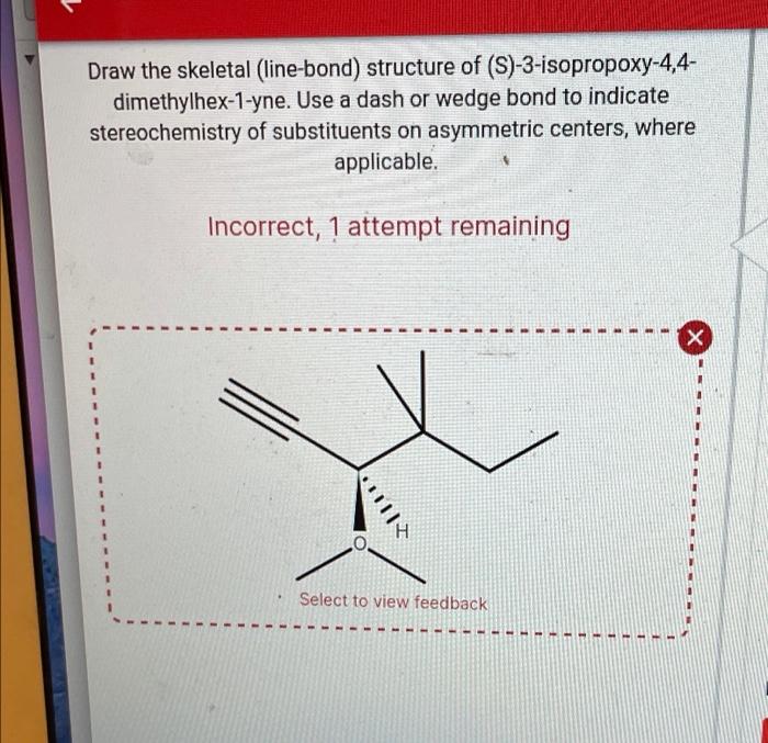 Solved Draw the skeletal (line-bond) structure of | Chegg.com