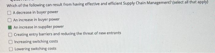 Solved Which of the following can result from having | Chegg.com