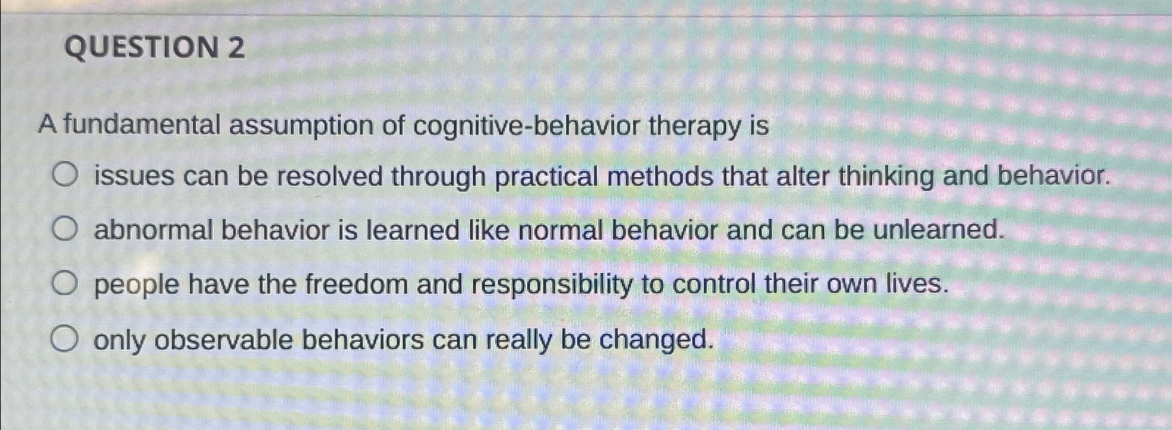 Solved QUESTION 2A fundamental assumption of | Chegg.com
