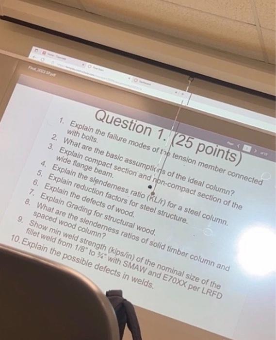 Solved C Question 1. (25 points) 1. Explain the failure | Chegg.com