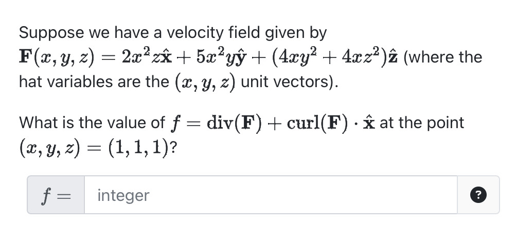 Solved Suppose we have a velocity field given by | Chegg.com