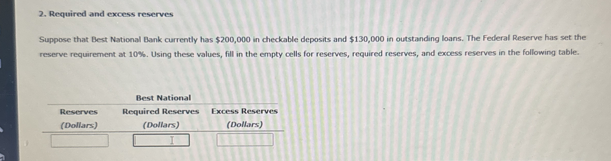 Solved Required and excess reservesSuppose that Best | Chegg.com