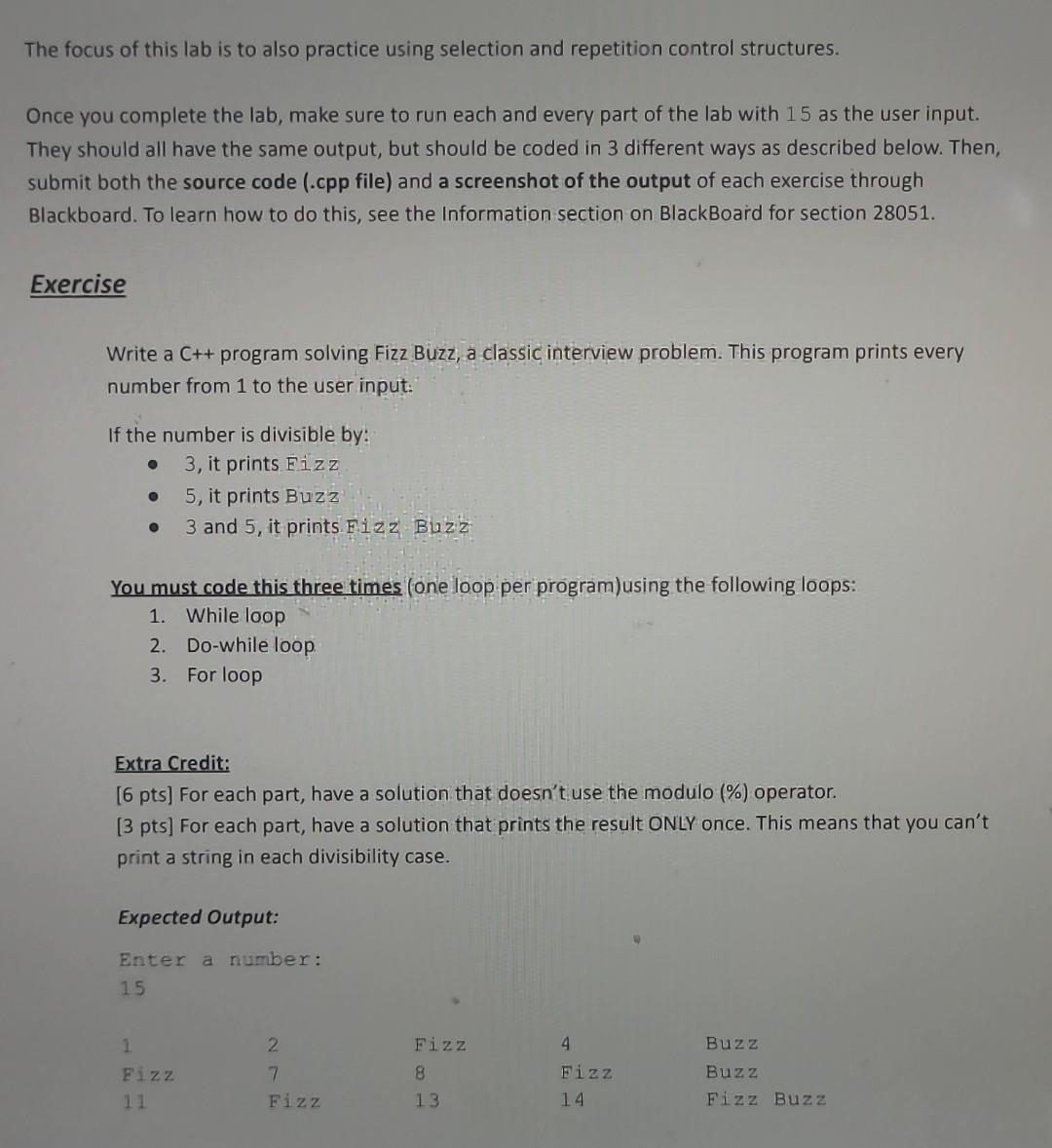 Solved The focus of this lab is to also practice using | Chegg.com