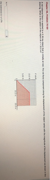 Solved Chapter 06, Problem 75 GO A net external force is | Chegg.com