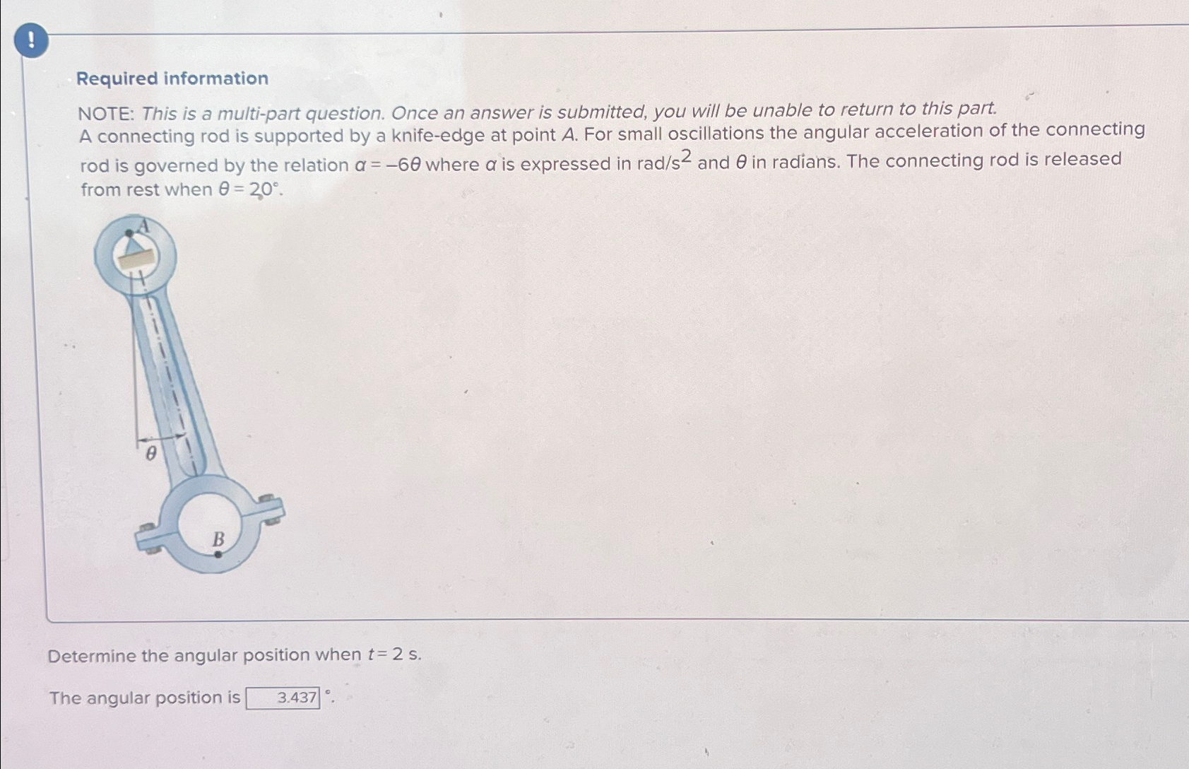 Solved Required informationNOTE: This is a multi-part | Chegg.com