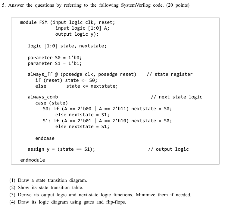 Solved Answer the questions by referring to the following | Chegg.com
