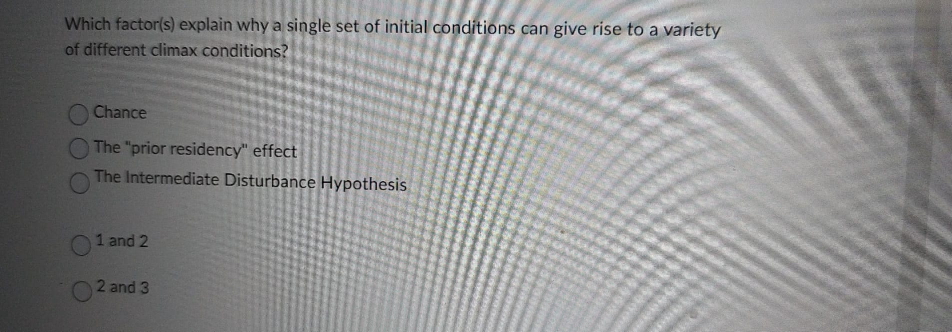 Solved Which factor(s) ﻿explain why a single set of initial | Chegg.com