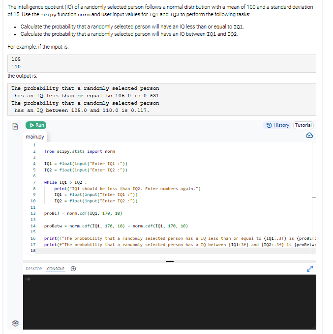 Solved The intelligence quotient (IQ) ﻿of a randomly | Chegg.com