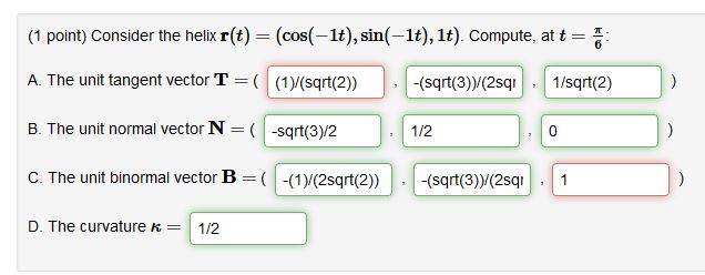 Solved Consider the helix r(t)=(:cos(1t),sin(1t),-1t . | Chegg.com
