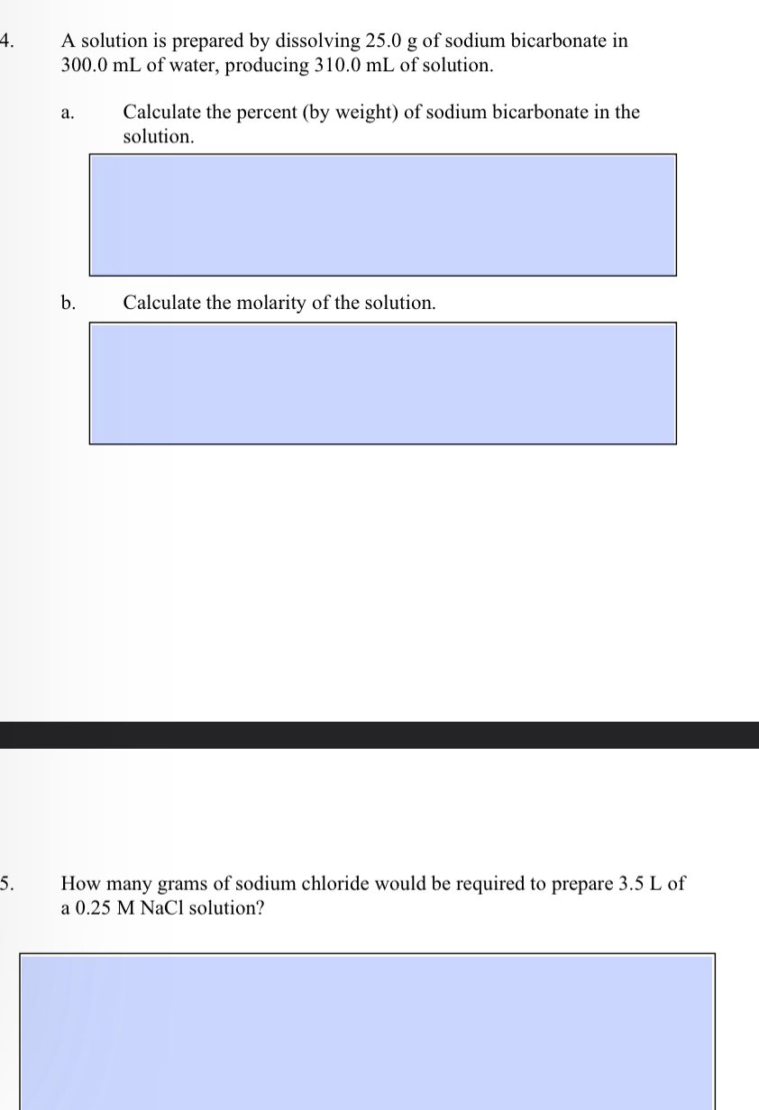 A solution is prepared by dissolving 25.0g ﻿of sodium | Chegg.com