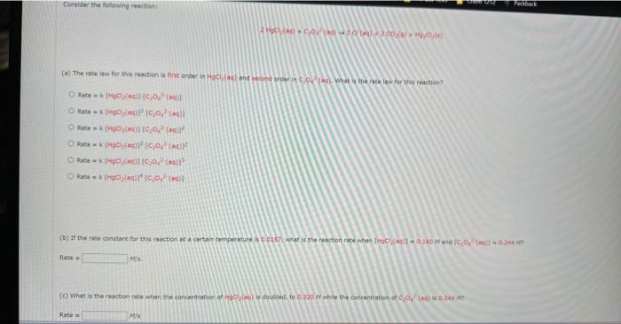 Solved Contider the following rasctiont. Fate o i | Chegg.com Solved Contider the following rasctiont. Fate o i | Chegg.com