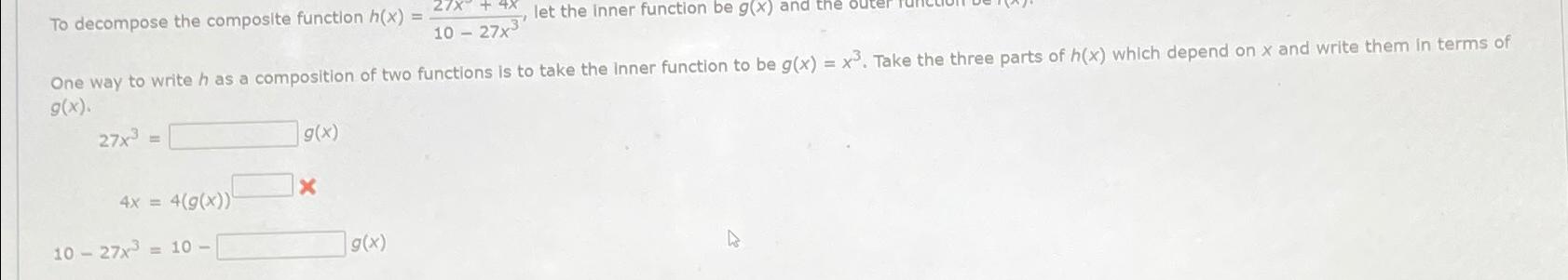 Solved To decompose the composite function | Chegg.com