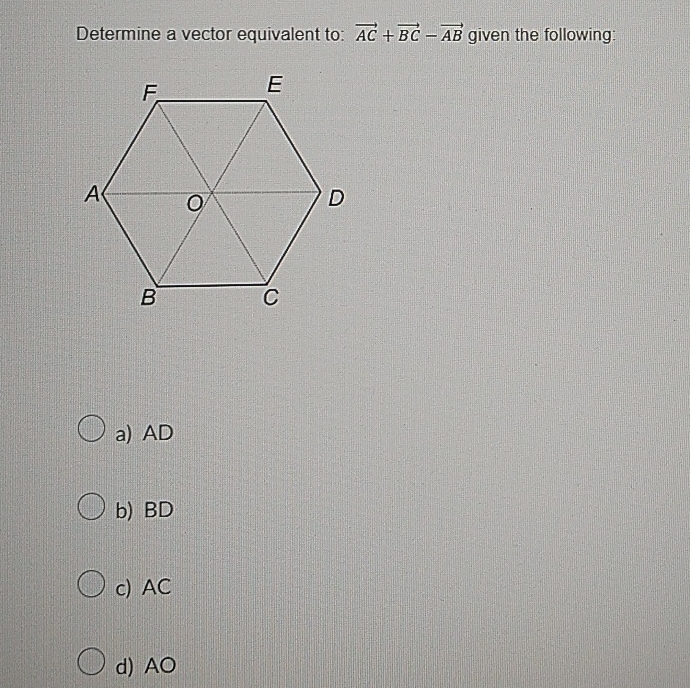 Solved Determine a vector equivalent to: | Chegg.com