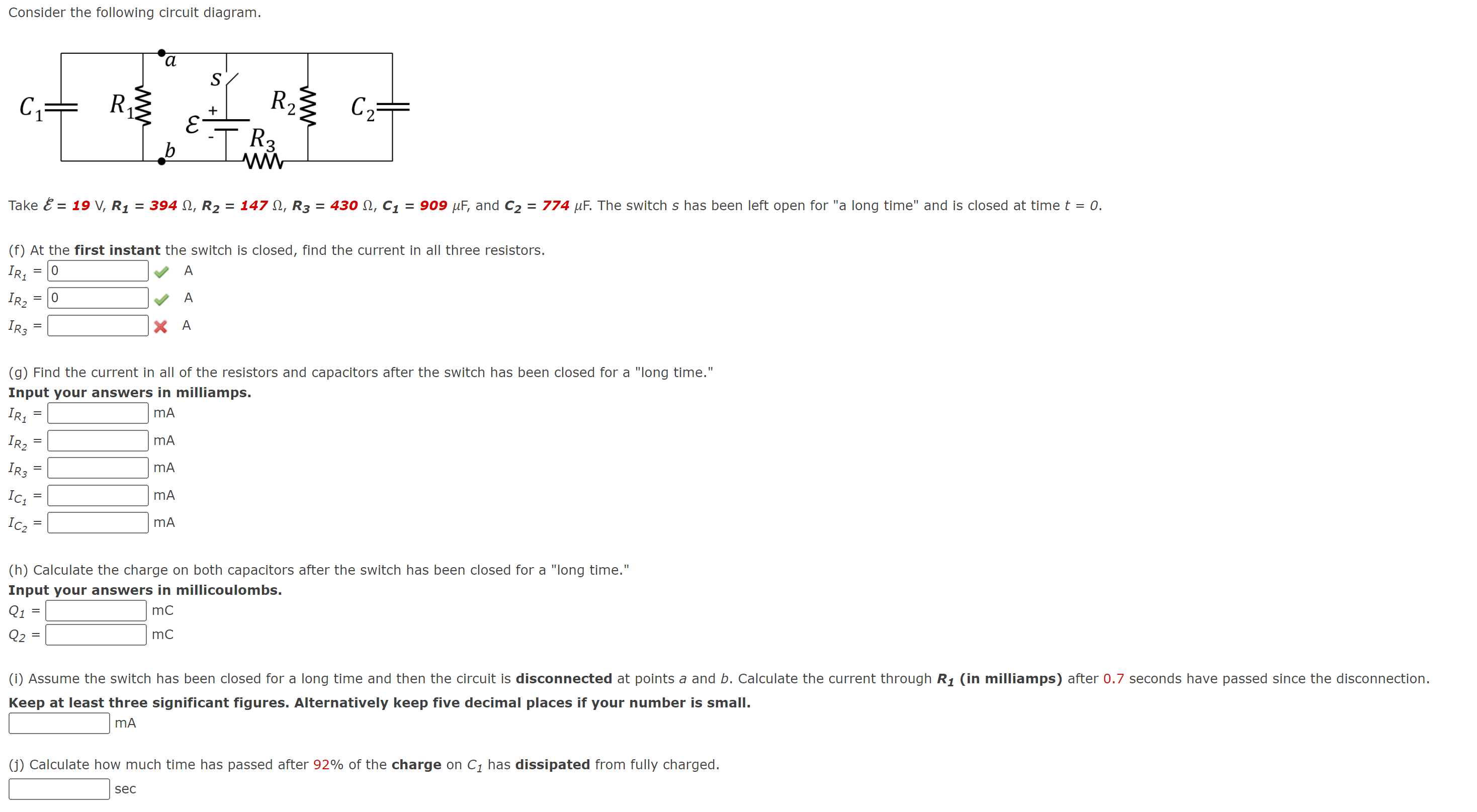 Solved Consider the following circuit diagram.Take | Chegg.com