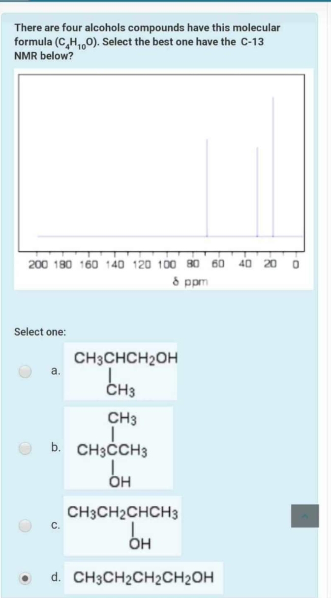 Solved There are four alcohols compounds have this molecular | Chegg.com