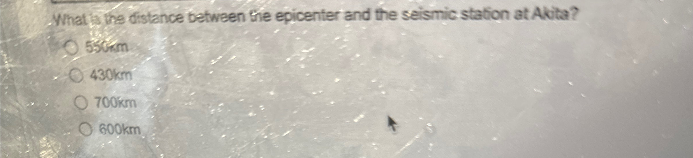 Solved What is he distance between sie epicenter and the | Chegg.com