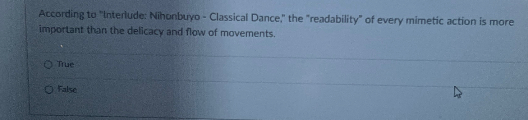 Solved According to "Interlude: Nihonbuyo - ﻿Classical | Chegg.com