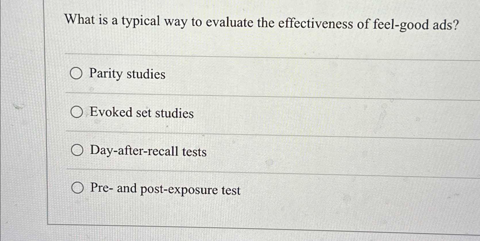 Solved What is a typical way to evaluate the effectiveness | Chegg.com