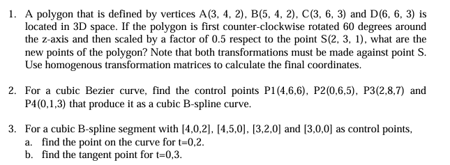 Solved A polygon that is defined by vertices | Chegg.com