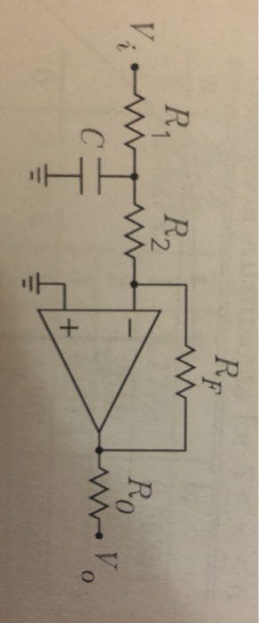 Solved derive the transfer function for this 1st order low | Chegg.com