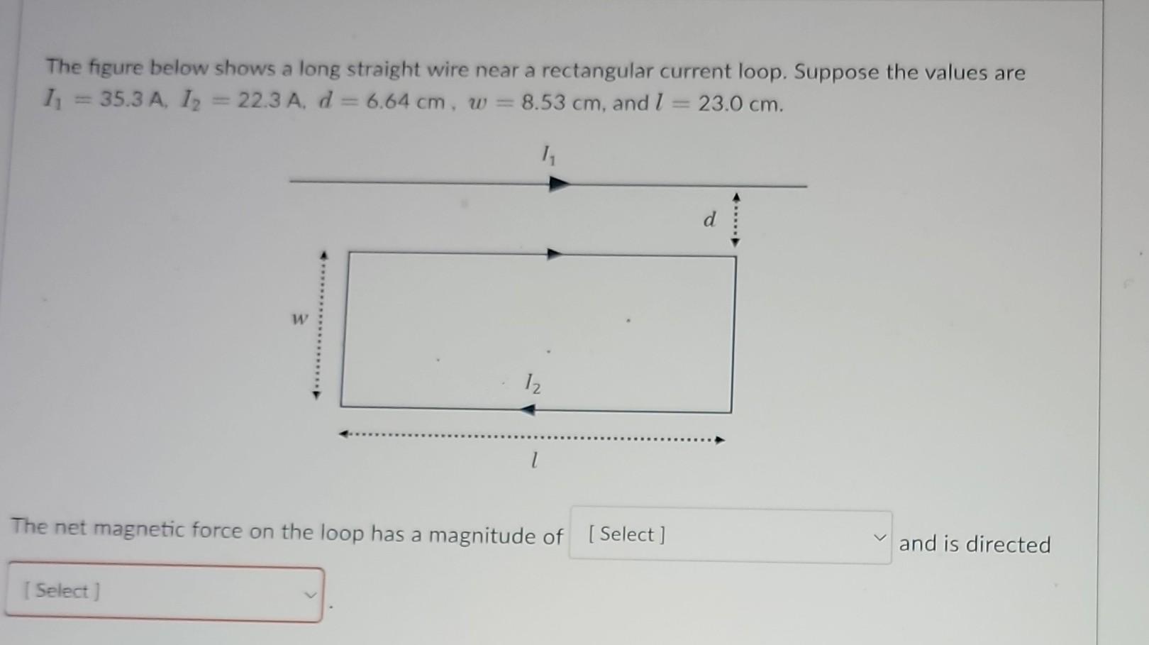 Solved The figure below shows a long straight wire near a | Chegg.com