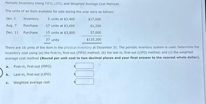 Solved Perpetual Inventory Using FIFO Beginning inventory, | Chegg.com