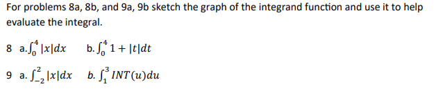 Solved For problems 8a,8b, ﻿and 9a,9b ﻿sketch the graph of | Chegg.com